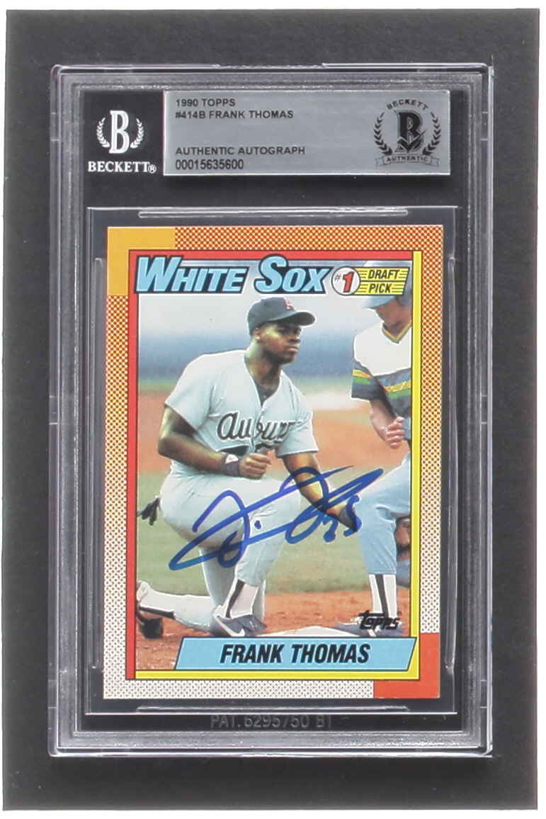 Frank Thomas Signed 1990 Topps #414B RC (BGS) | Pristine Auction