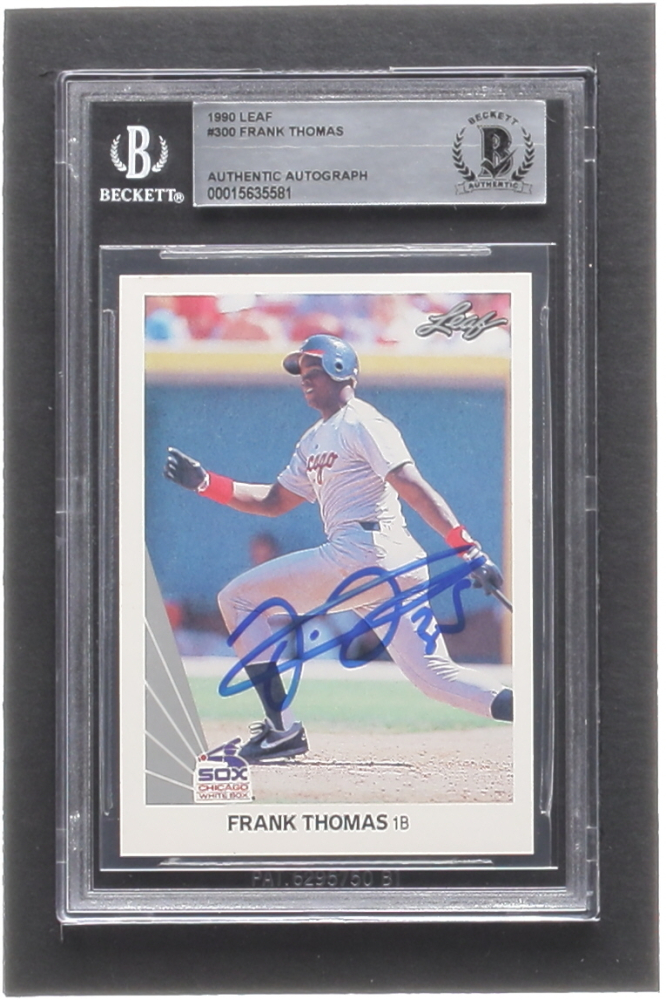 Frank Thomas Signed 1990 Leaf #300 RC (BGS) | Pristine Auction