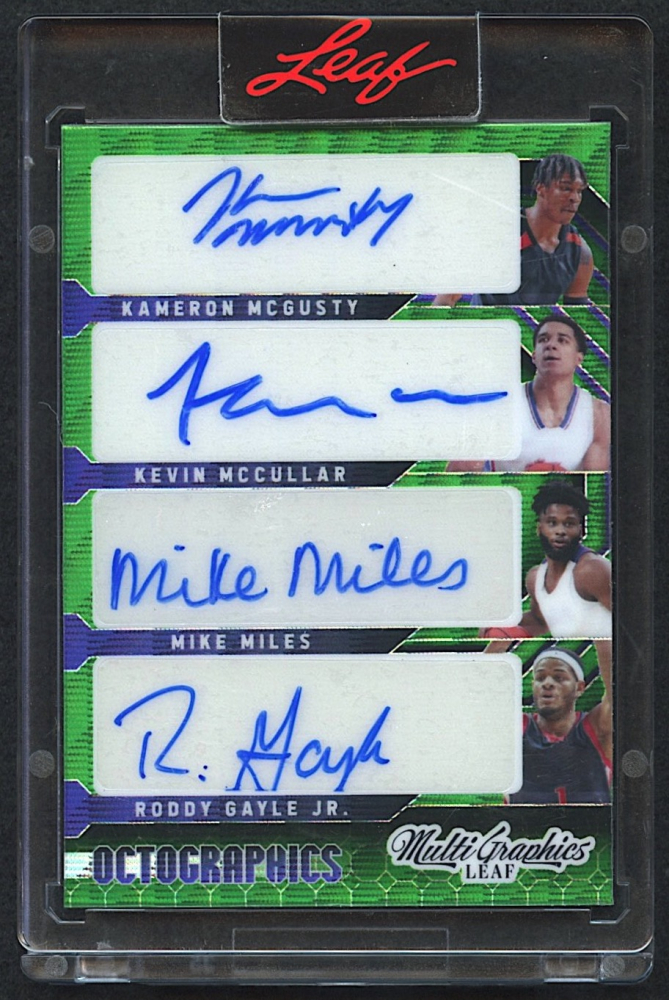2022-23 Leaf MultiGraphics OctoGraphics Autographs #OG-10 Green Wave #6 ...