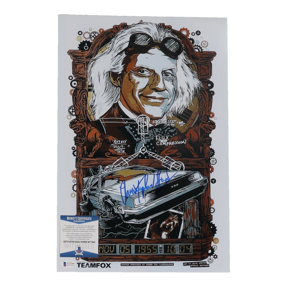 Christopher Lloyd Signed "Back to the Future" 13x19 Photo (Beckett ...