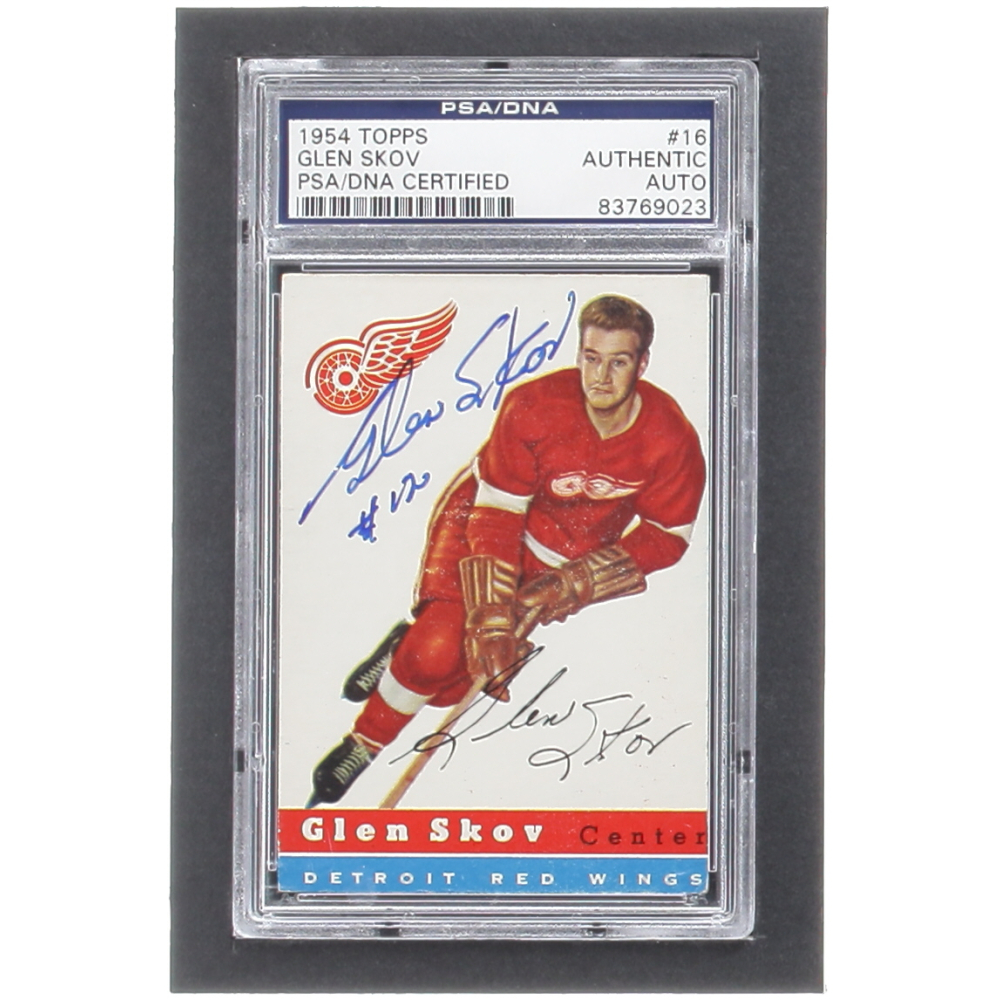 Glen Skov Signed 1954-55 Topps #16 (PSA) | Pristine Auction