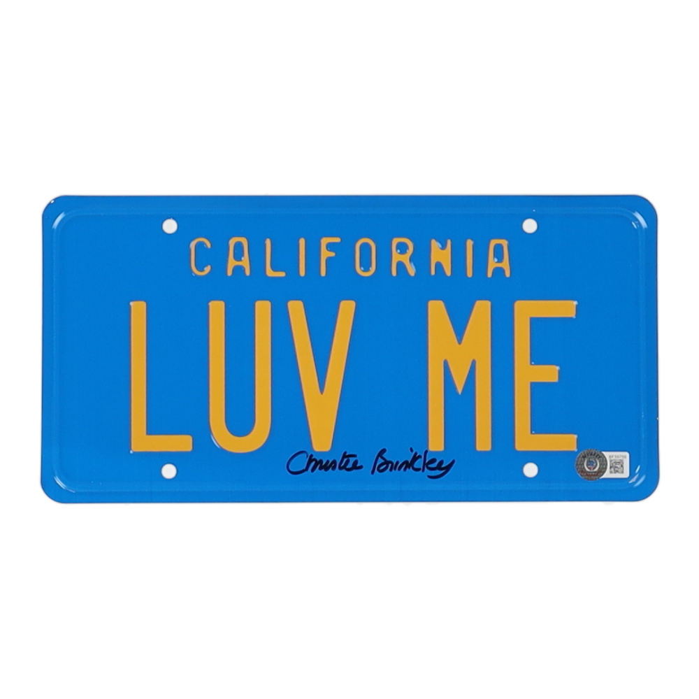 Christie Brinkley Signed License Plate (Beckett) | Pristine Auction
