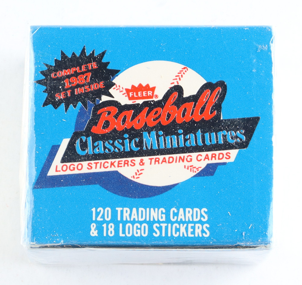 1987 Fleer Baseball Classic Miniatures Factory Set With (120) Cards ...