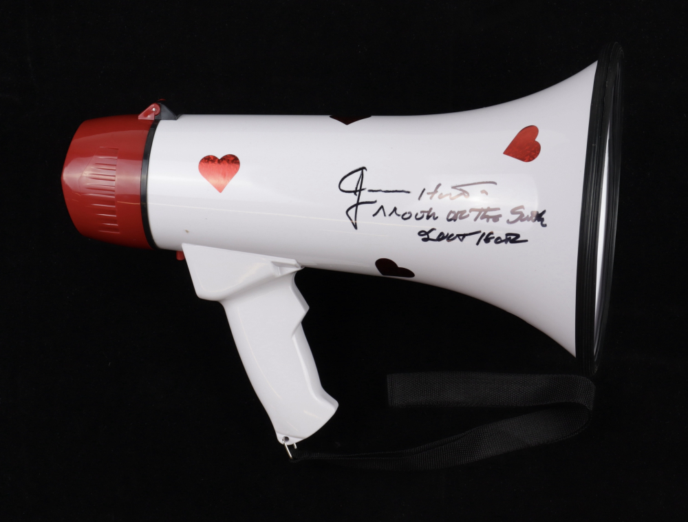 Jimmy Hart Signed Megaphone Inscribed "Mouth of the South" & "2005 HOF ...