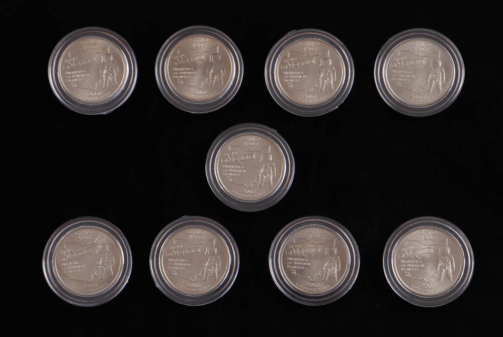 Merrick Mint NFL Set of (7) Colorized State Quarters | Pristine Auction