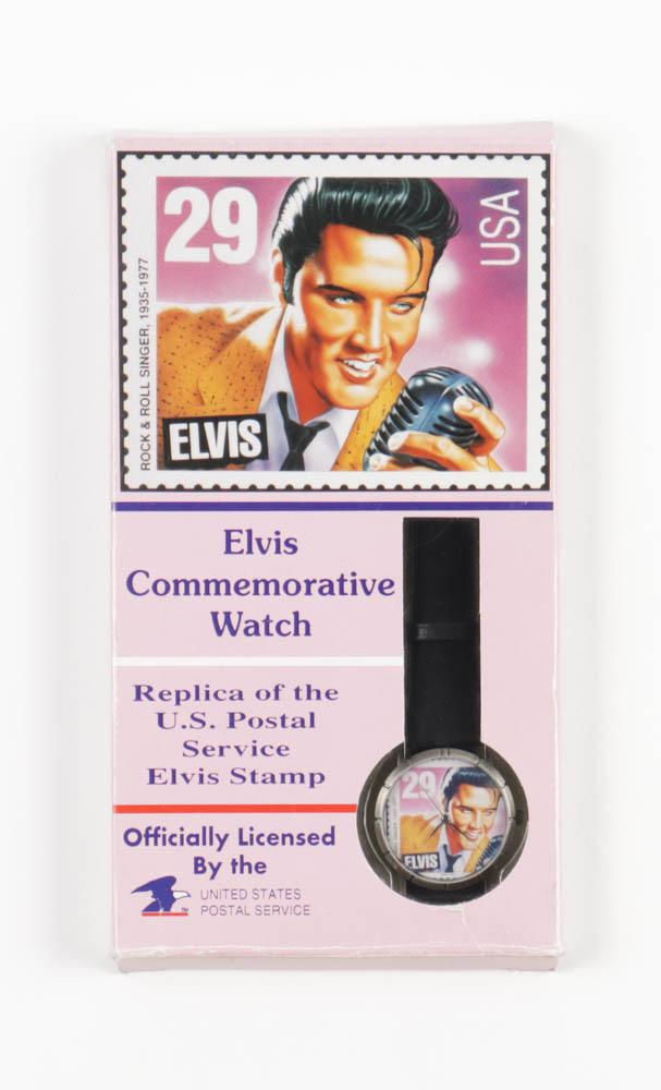 Elvis Presley Boxed Vintage USPS Stamp Replica Watch | Pristine Auction