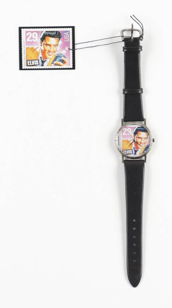 Elvis Presley Boxed Vintage USPS Stamp Replica Watch | Pristine Auction