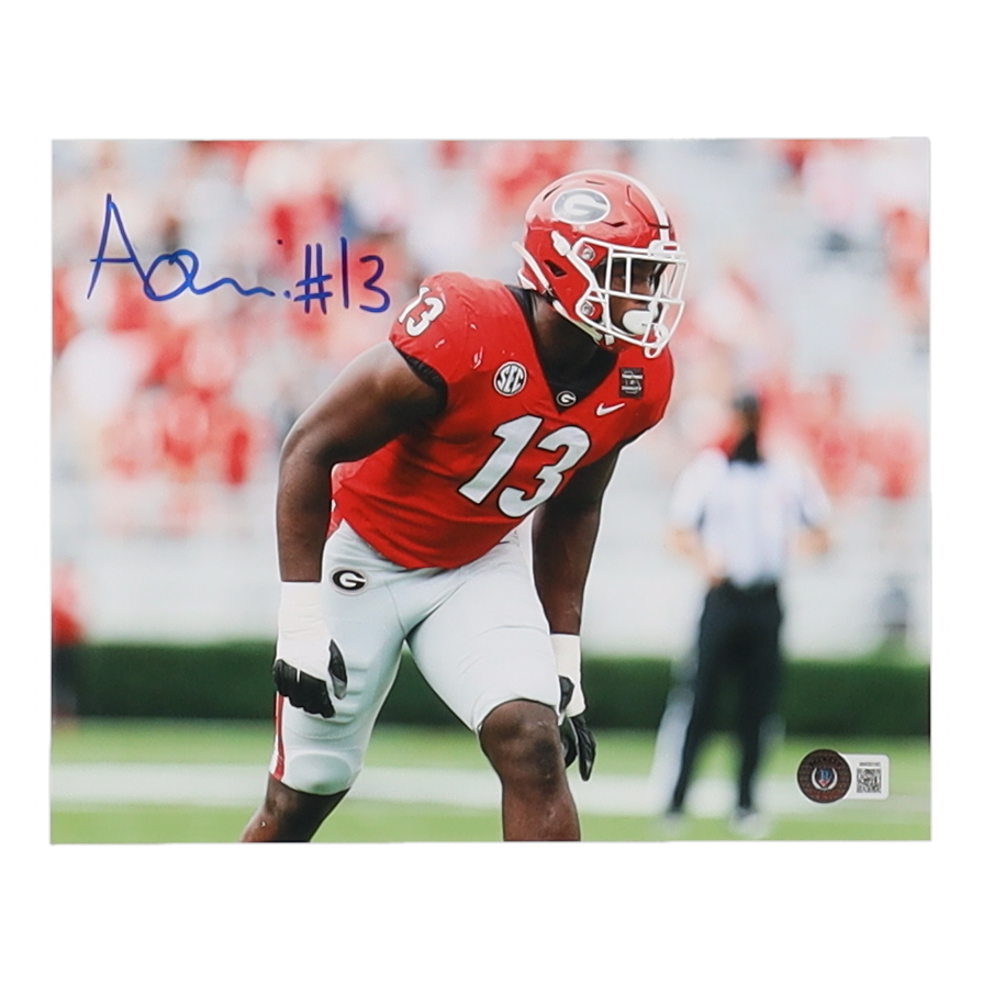 Azeez Ojulari Signed Georgia Bulldogs 8x10 Photo (Beckett) | Pristine ...
