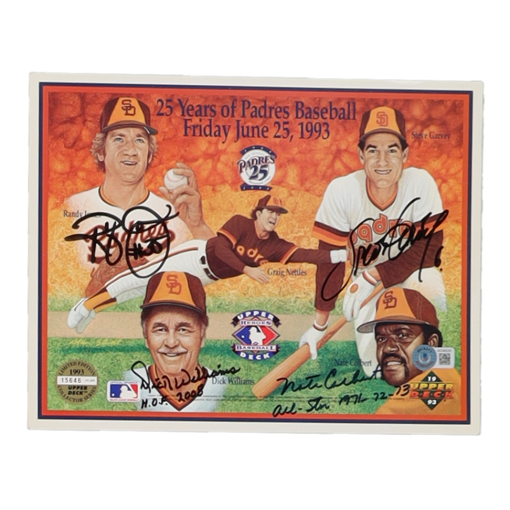 1993 Padres Old Timers Signed 8x10 Photo With Multiple Inscriptions ...