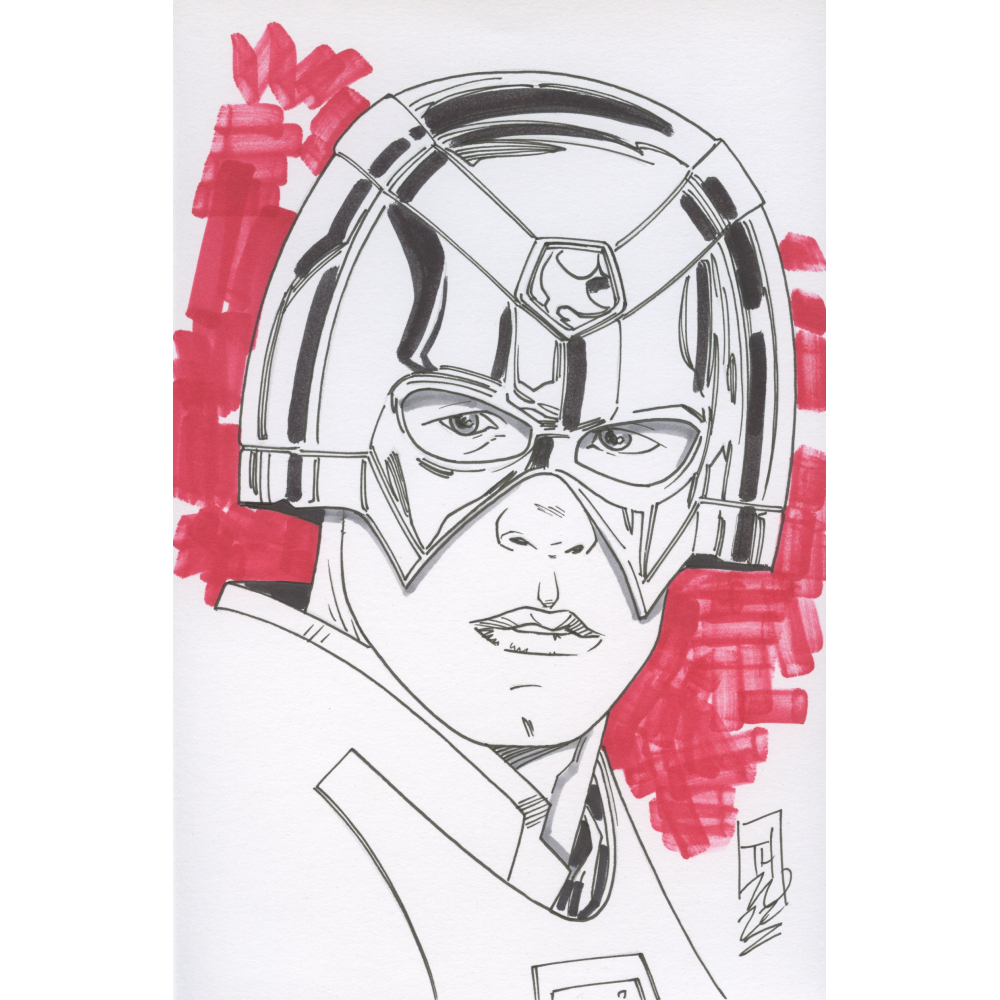 Peacemaker | DC Comics - Signed ORIGINAL Drawing by Tom Hodges (1/1 ...