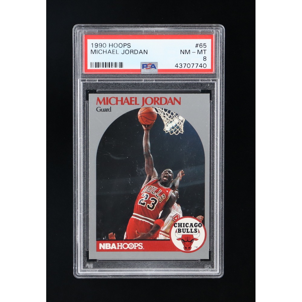 Michael Jordan 1990-91 Hoops #65 (PSA 8) | Pristine Auction