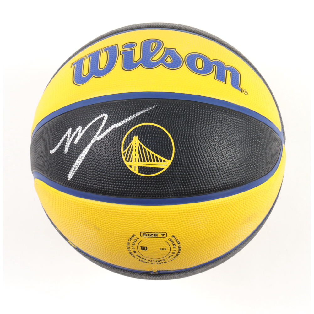 Moses Moody Signed Warriors Logo Basketball (Beckett) | Pristine Auction