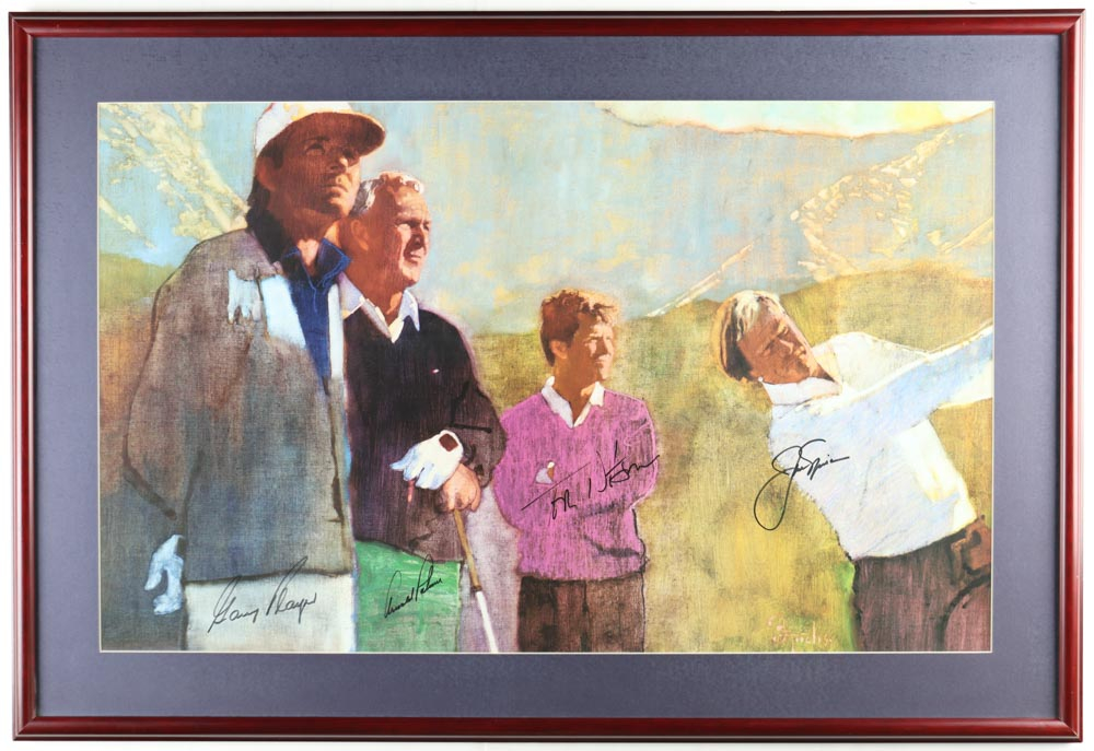 Golf Legends Custom Framed Poster Display Signed By (4) with Jack ...