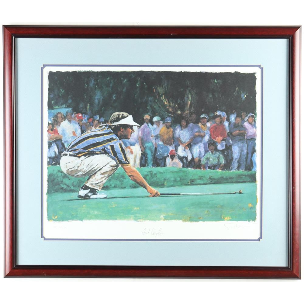 Fred Couples Signed LE Custom Framed Lithograph Display (Beckett ...