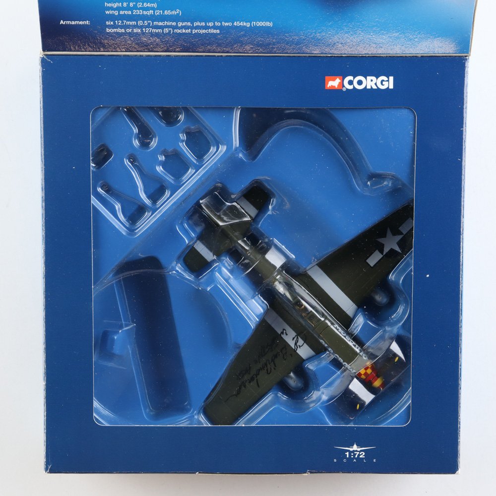 Colonel Bud Anderson Signed "Old Crow" P-51D Mustang 1:72 Scale Model ...