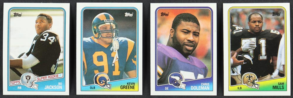 1988 Topps Football Complete Set of (396) Cards with Bo Jackson #327 RC ...