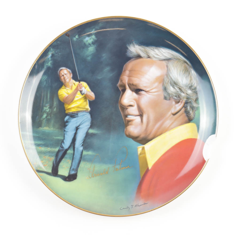 Arnold Palmer Signed "The Athlete Of The Decade" LE Porcelain Plate ...