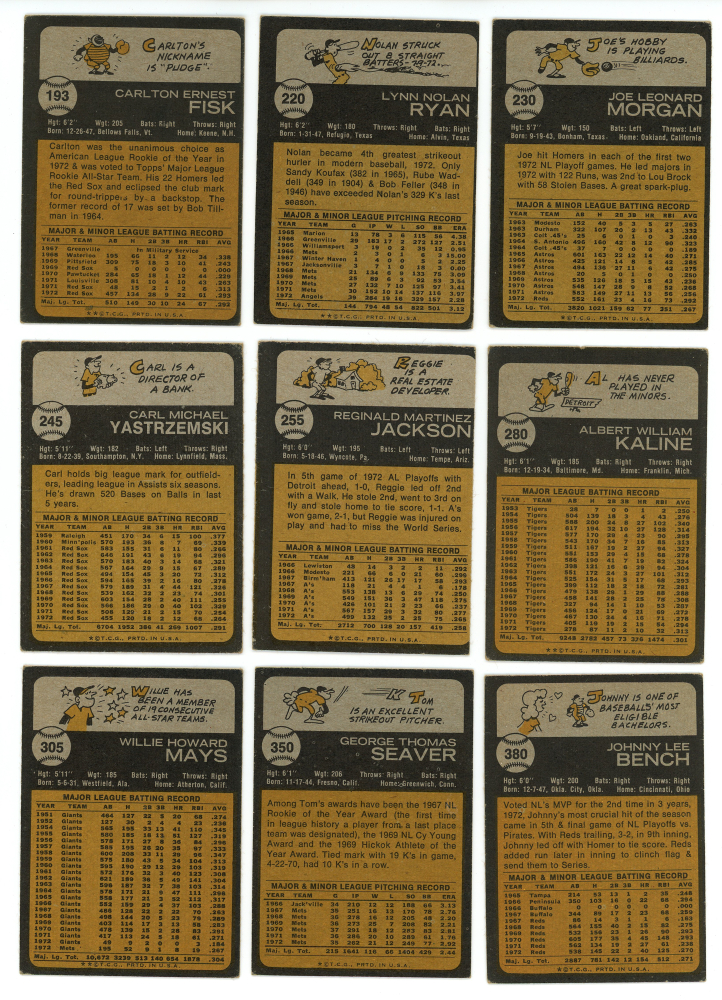 1973 TOPPS BASEBALL COMPLETE SET BREAK Mystery Box - 15 CARDS PER BOX ...