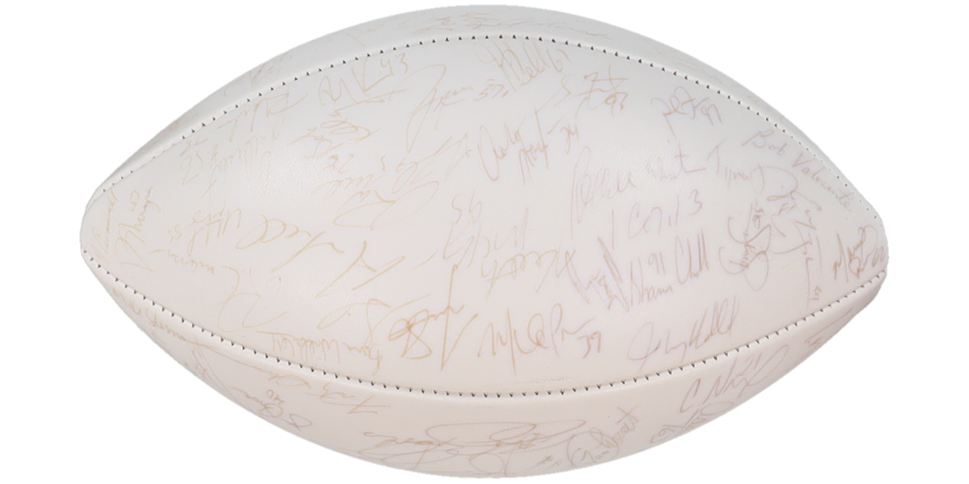 1997 Packers NFL Football Team-Signed by (76) with Brett Favre, Reggie ...