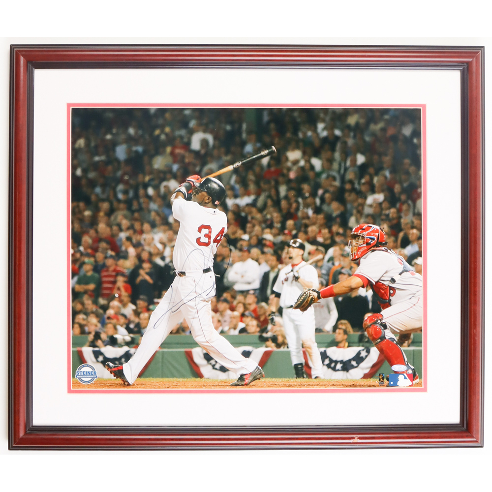 David Ortiz Signed Red Sox Custom Framed Photo (Steiner) | Pristine Auction
