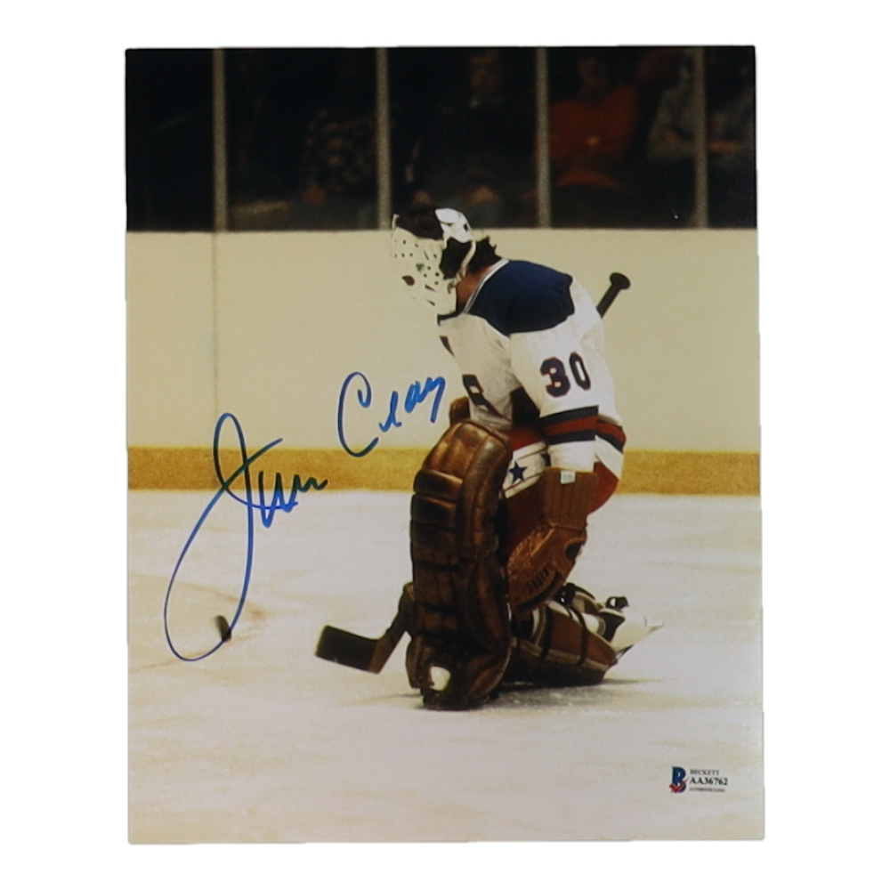Jim Craig Signed Team USA 8x10 Photo (Beckett) | Pristine Auction