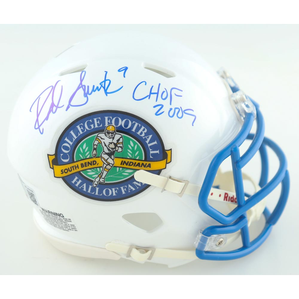 Rod Smith Signed College Football Hall of Fame Logo Speed Mini Helmet ...