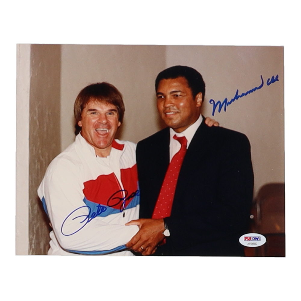 Pete Rose & Muhammad Ali Signed 8x10 Photo (PSA) | Pristine Auction