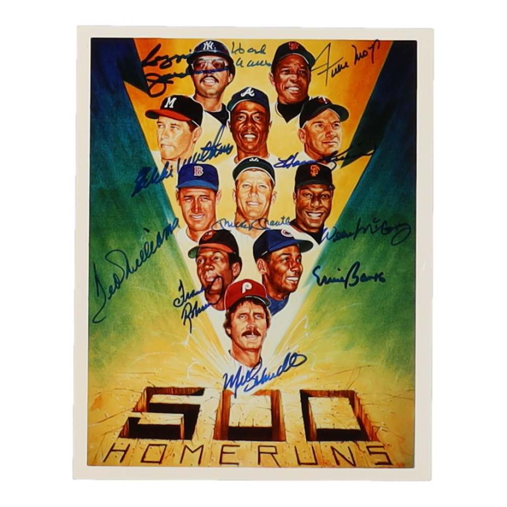 500 Home Run Club 8x10 Photo Signed by (11) with Mickey Mantle, Ted ...