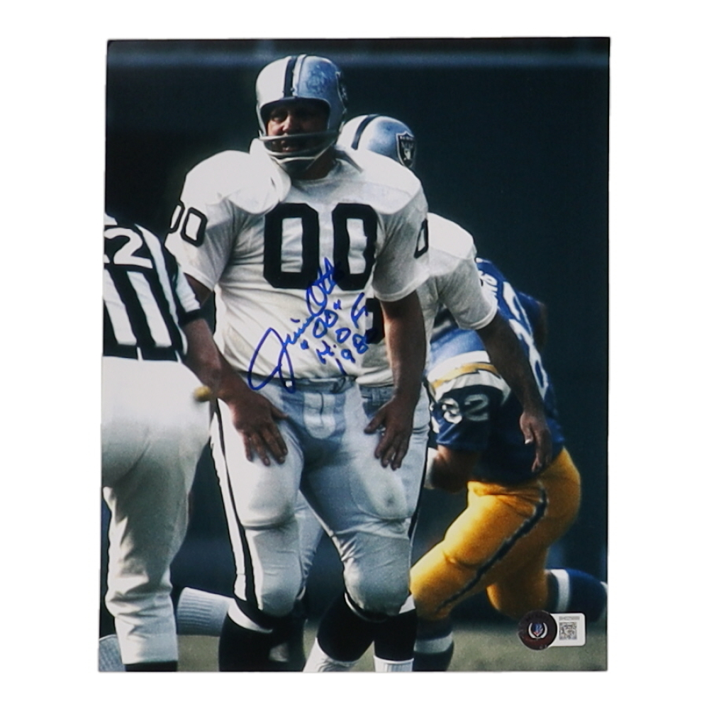 Jim Otto Signed Raiders 8x10 Photo Inscribed "H.O.F. 1980" (Beckett ...