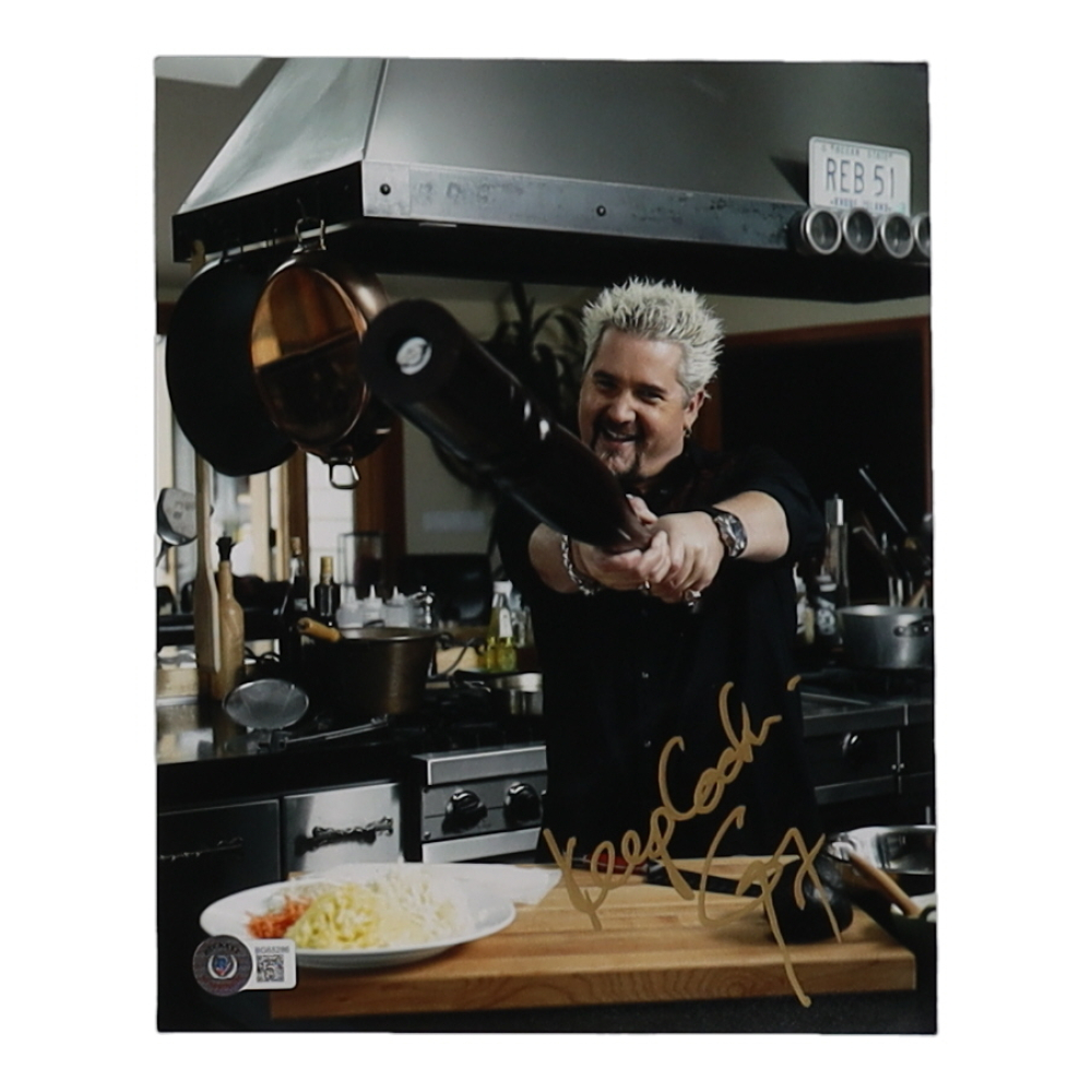 Guy Fieri Signed 8x10 Photo Inscribed "Keep Cookin" (Beckett ...