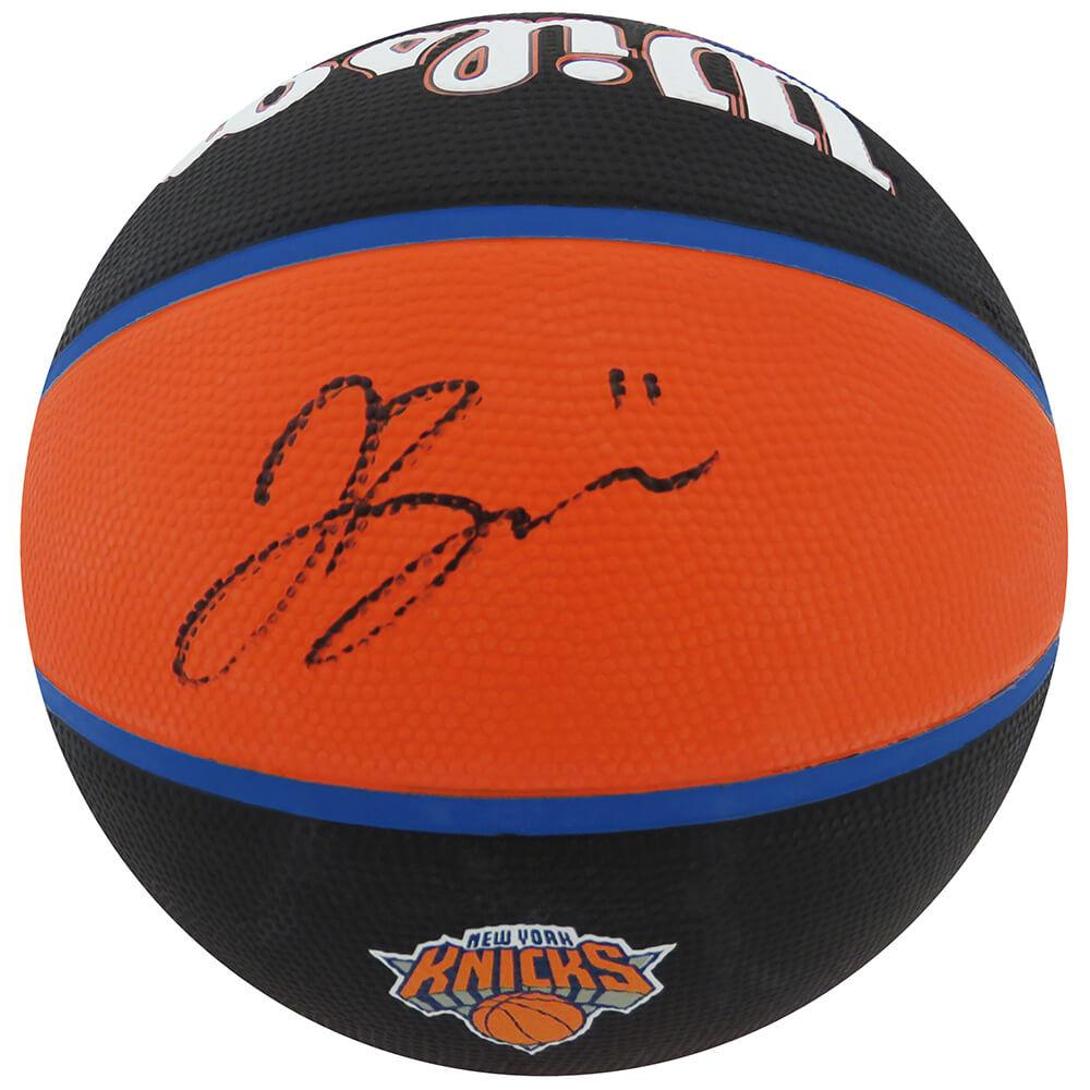 Jalen Brunson Signed Knicks Logo Basketball (Schwartz) | Pristine Auction