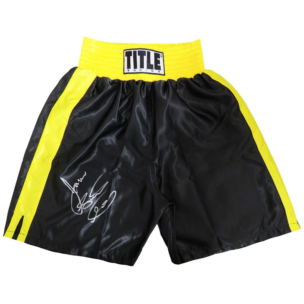 James Toney Signed Title Boxing Trunks Inscribed "Lights Out" (Schwartz ...