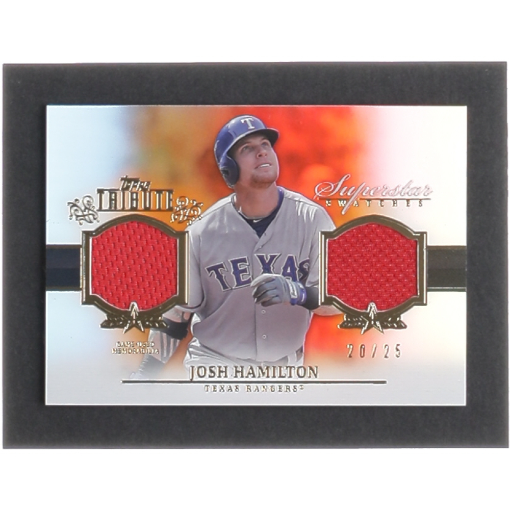 Josh Hamilton 2013 Topps Tribute Superstar Swatches Orange #JH #20/25 ...