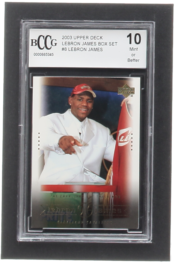 LeBron James 2003 Upper Deck LeBron James Box Set #8 The Cavs Get Their Man RC (BCCG 10 ...