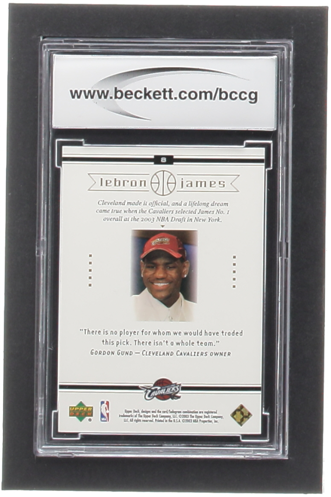 LeBron James 2003 Upper Deck LeBron James Box Set #8 The Cavs Get Their Man RC (BCCG 10 ...