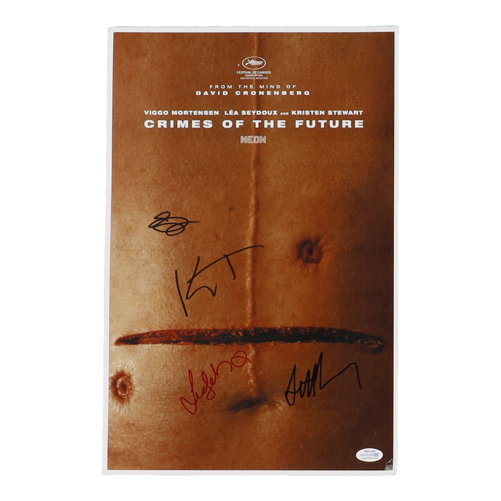 "Crimes of the Future" 11x17 Photo Cast-Signed by Kristen Stewart, Lea ...