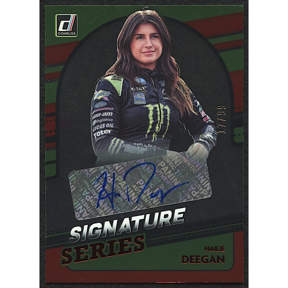 Hailie Deegan 2022 Donruss Signature Series #26 Holo Red #17/99 ...