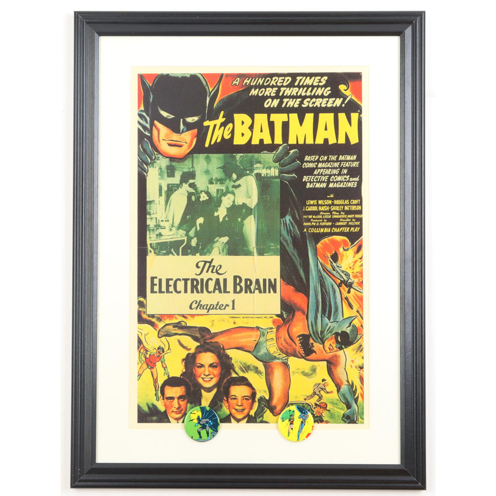 1943 "The Batman: The Electrical Brain Chapter 1" Custom Framed Print ...