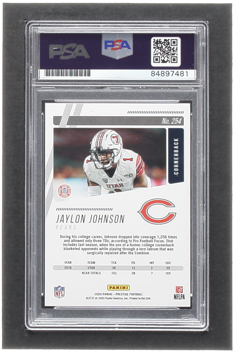 Jaylon Johnson Signed 2020 Prestige #254 RC (PSA) | Pristine Auction