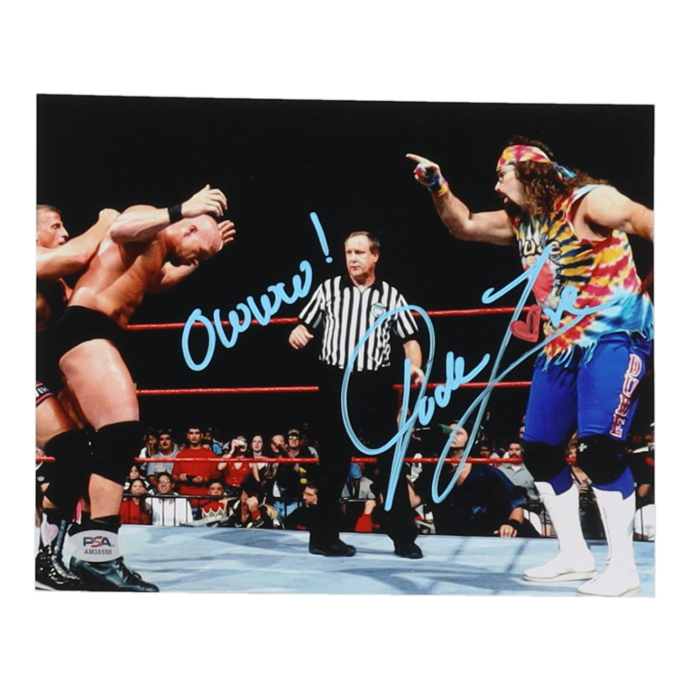 Mick Foley Signed WWE 8x10 Photo Inscribed "OWWWW!" (PSA) | Pristine Auction