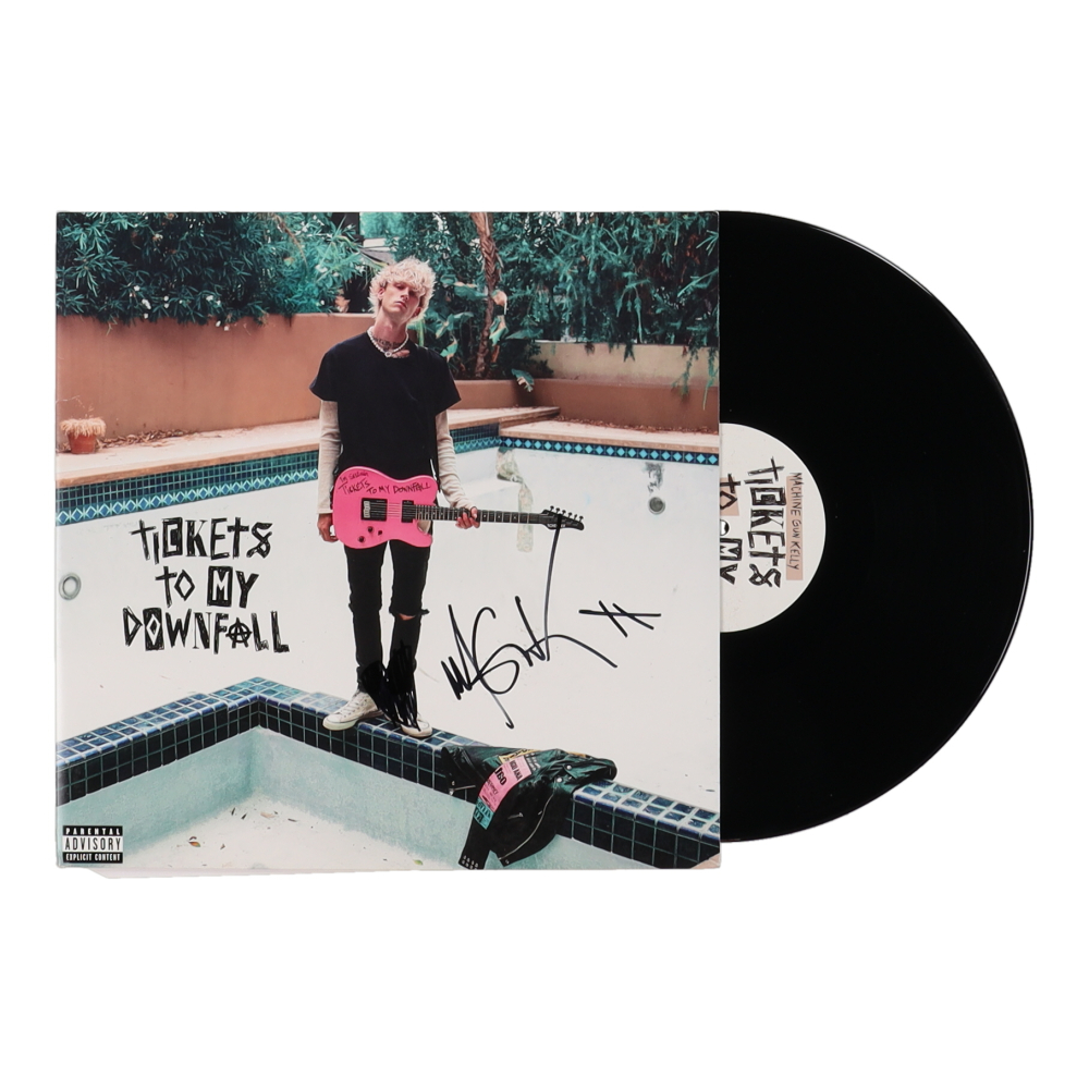 Machine Gun Kelly Signed "Tickets To My Downfall" Vinyl Record Album ...