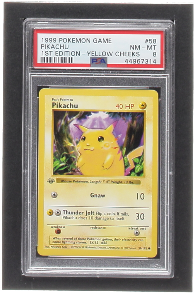 Pikachu 1999 Pokemon Base 1st Edition #58 (PSA 8) | Pristine Auction