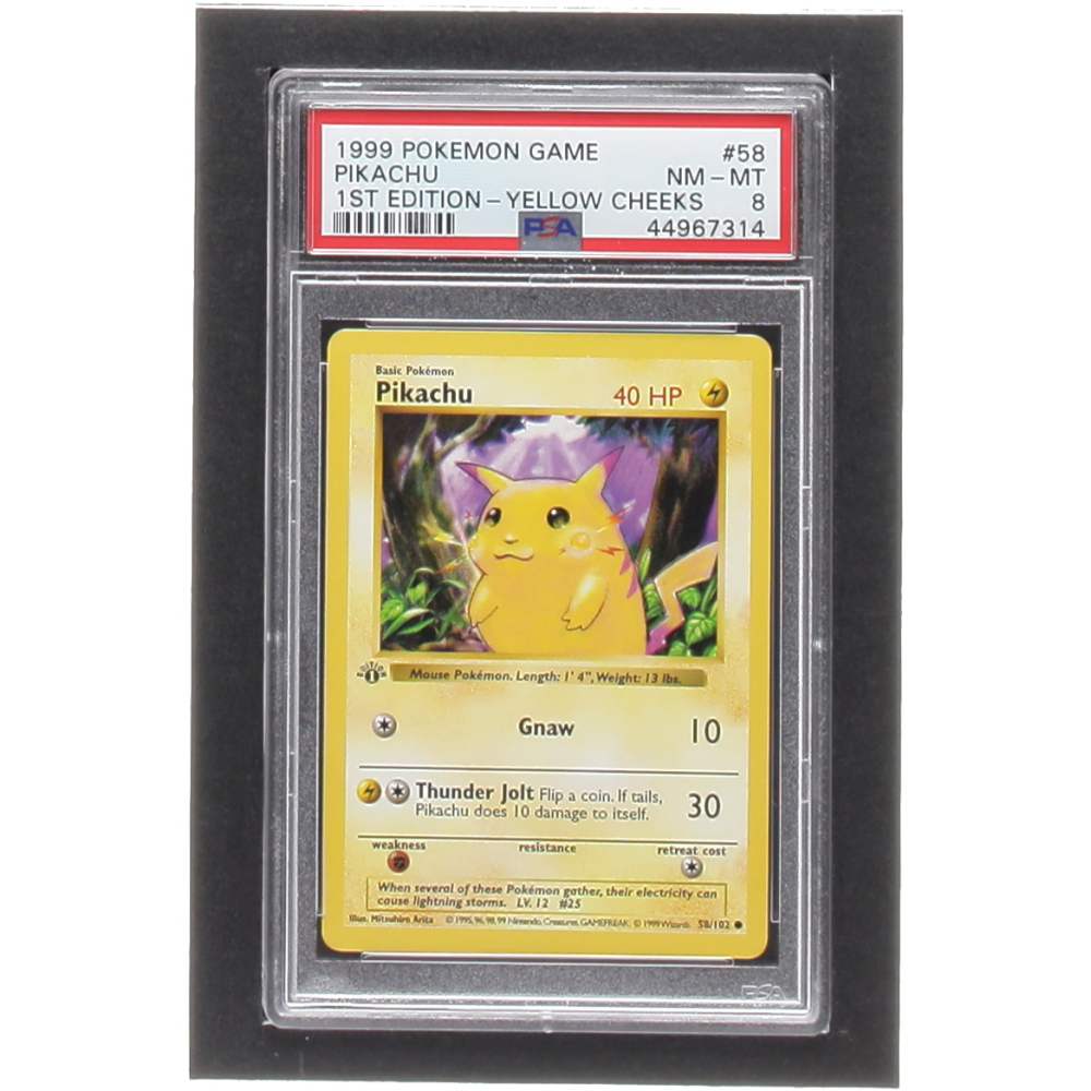 Pikachu 1999 Pokemon Base 1st Edition #58 (PSA 8) | Pristine Auction