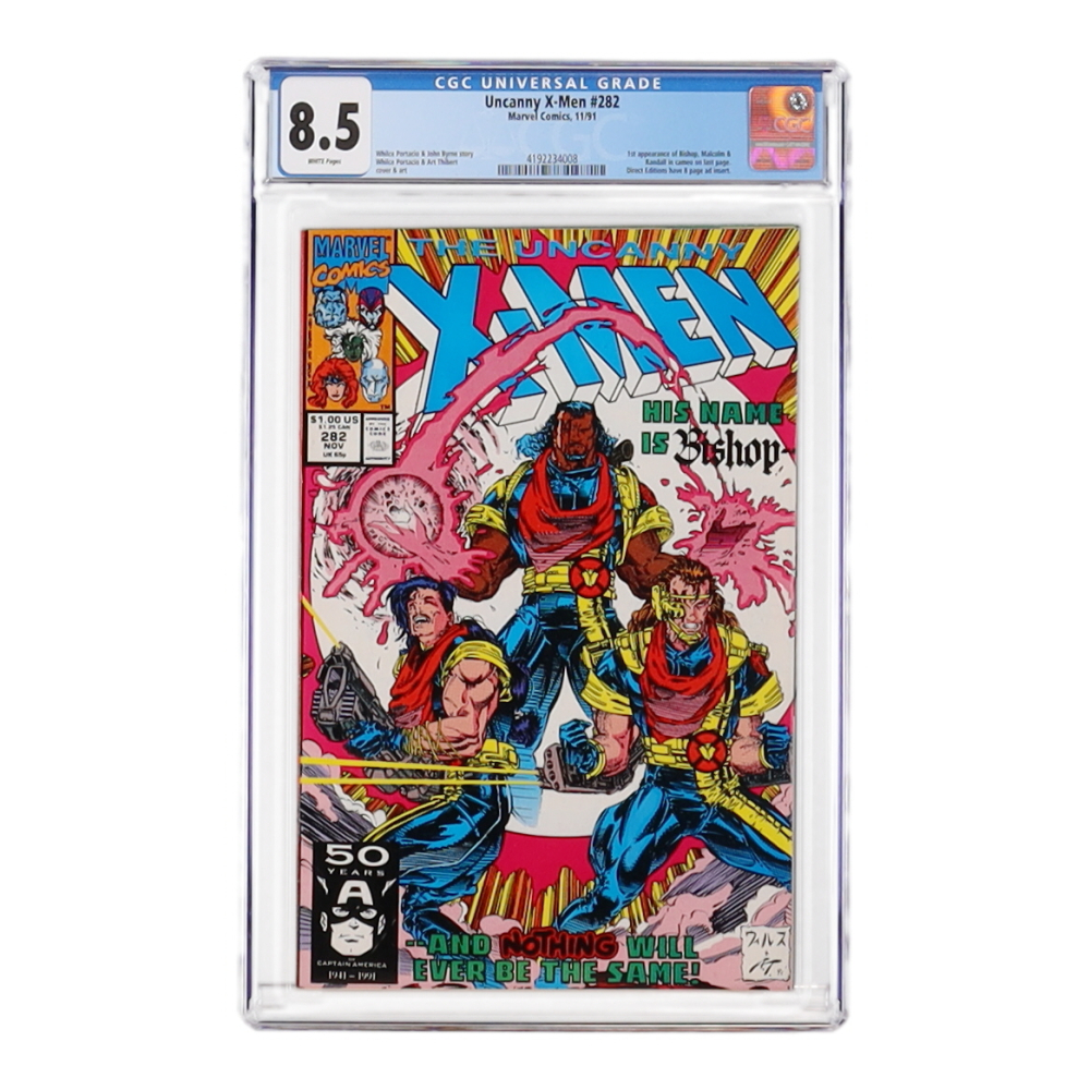 1991 "Uncanny X-Men" Issue #282 Marvel Book (CGC 8.5) | Pristine Auction