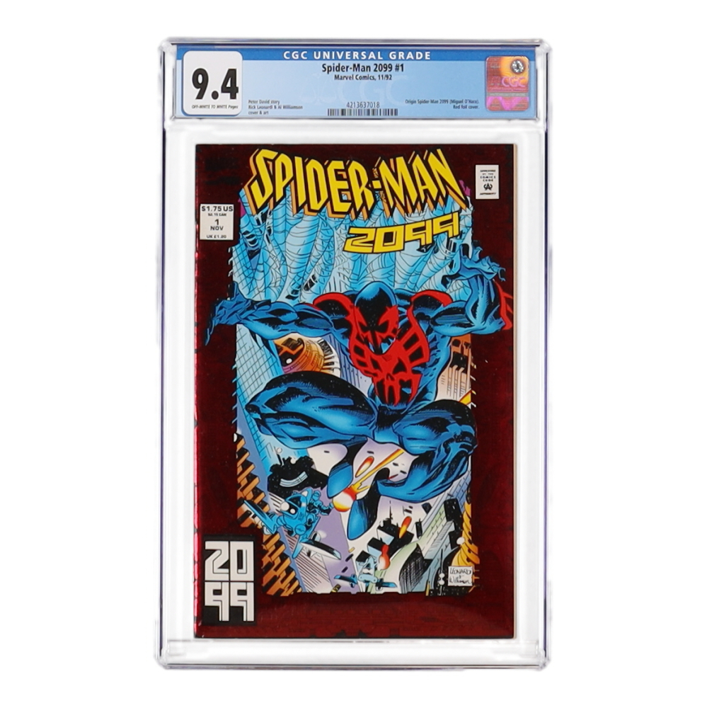 1992 "Spider-Man 2099" #1 Red Foil Cover Marvel Comic Book (CGC 9.4 ...