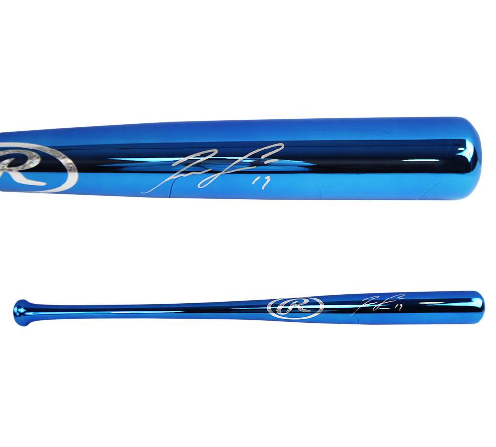 Ronald Acuna Jr. Signed Rawlings Chrome Baseball Bat (Radtke ...