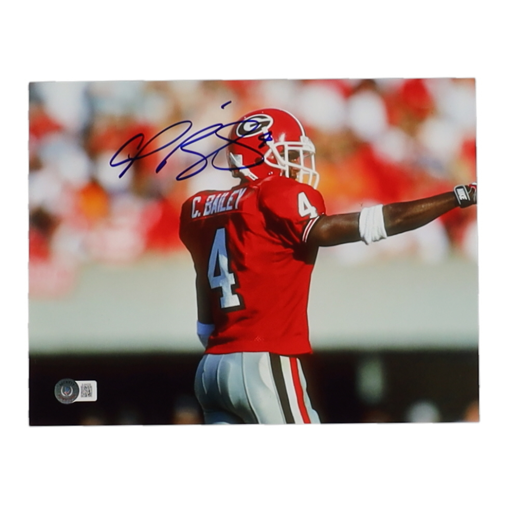 Champ Bailey Signed Georgia Bulldogs 8x10 Photo (Beckett) | Pristine ...
