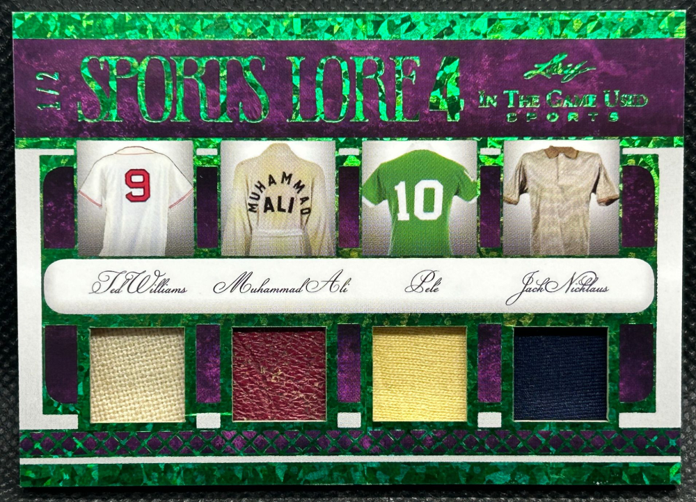 Ted Williams / Muhammad Ali / Pele / Jack Nicklaus 2022 ITG Used Sports ...