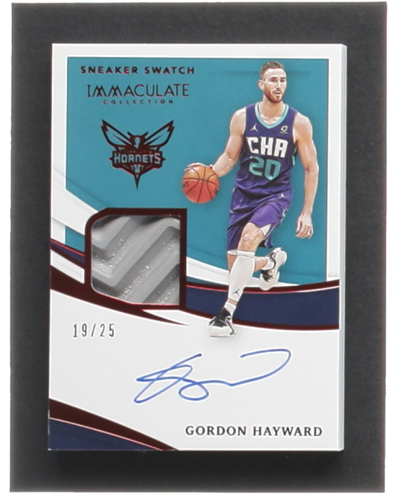 Gordon Hayward 2020-21 Immaculate Collection Sneaker Swatches ...