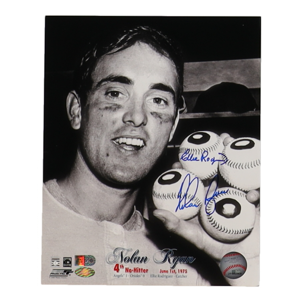 Nolan Ryan & Ellie Rodriguez Signed 8x10 Photo (AIV & MLB & Ryan ...